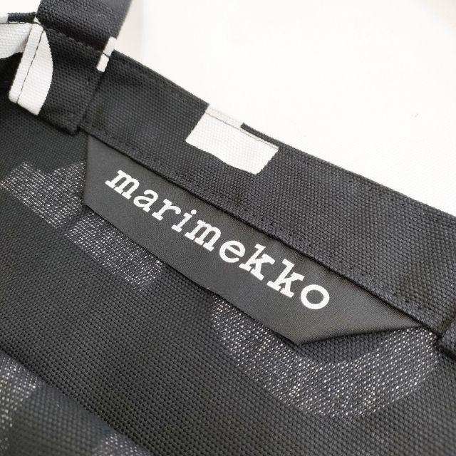 marimekko LOGO NOTKO 定価16500円 ロゴ ノトゥコ コットンキャンバス トートバッグ ブラック マリメッコ 5 ...