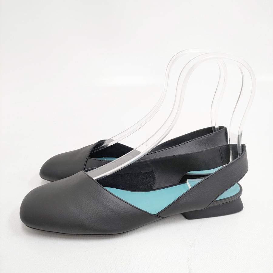 CAMPER Casi Myra カシマイラフラットシューズ Ortholite社 スリングバック 定価24200円 シューズ・靴 ブラック レディース カンペール【中古】5-1127G◎ CAMPER Casi Myra カシマイラフラットシューズ Ortholite社 スリング