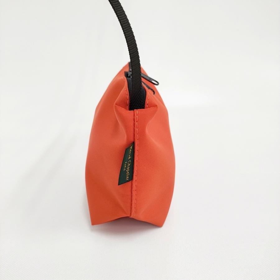 Herve Chapelier 新品 2884N ナイロンスクエアショルダーサンギーヌ 定価34980円 オレンジ レディース エルベ・シャプリエ【中古】5-0930G♪ Herve Chapelier 新品 2884N ナイロンスクエアショルダーサンギーヌ