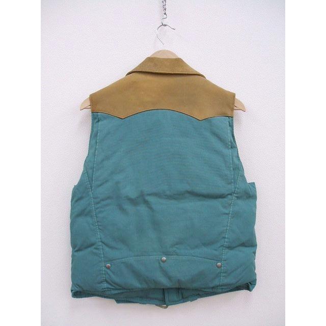 VISVIM PEERLESS Green サイズ1 STRABLER DOWN VEST ダウンベスト 2021AW ブルー ベージュ ビズビム/ヴィズヴィム 2-0107T F86629 ...