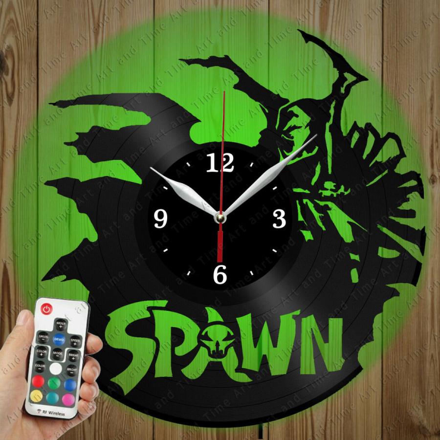 掛け時計 LED Vinyl Clock Spawn Wall Decor Art Original Gift 366 : 華商店 - 通販 ...