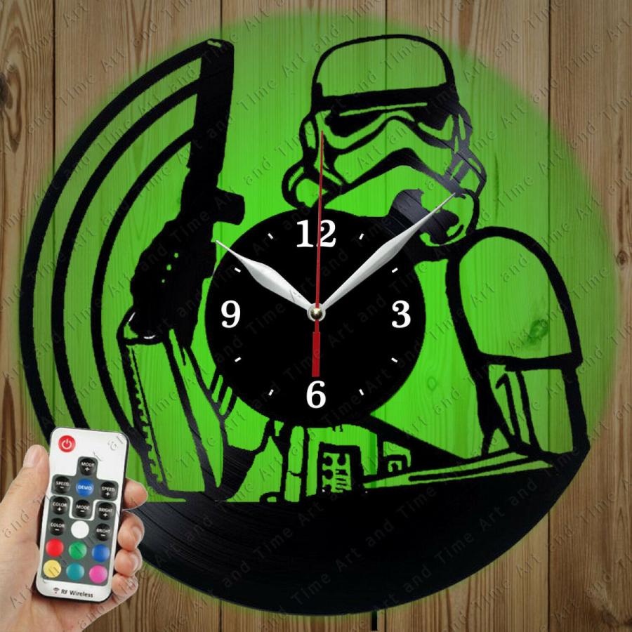 掛け時計 LED Vinyl Clock Star Wars Wall Decor Art OriginalGift 260 : 華商店 ...