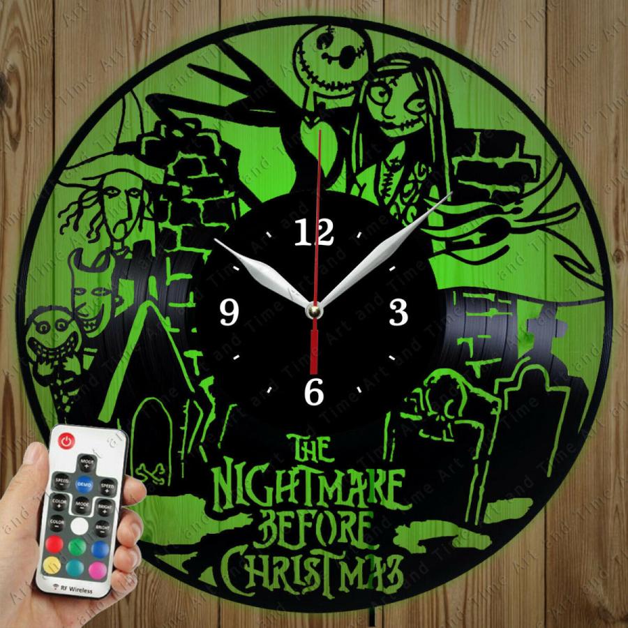 掛け時計 LED Vinyl Clock NBC LED Wall Decor Art Clock Original Gift 127 : ...