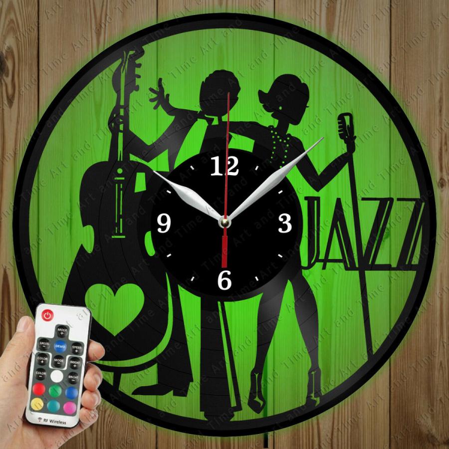 掛け時計 LED Vinyl Clock Jazz Wall Decor Art Original Gift 59 : 華商店 - 通販 ...