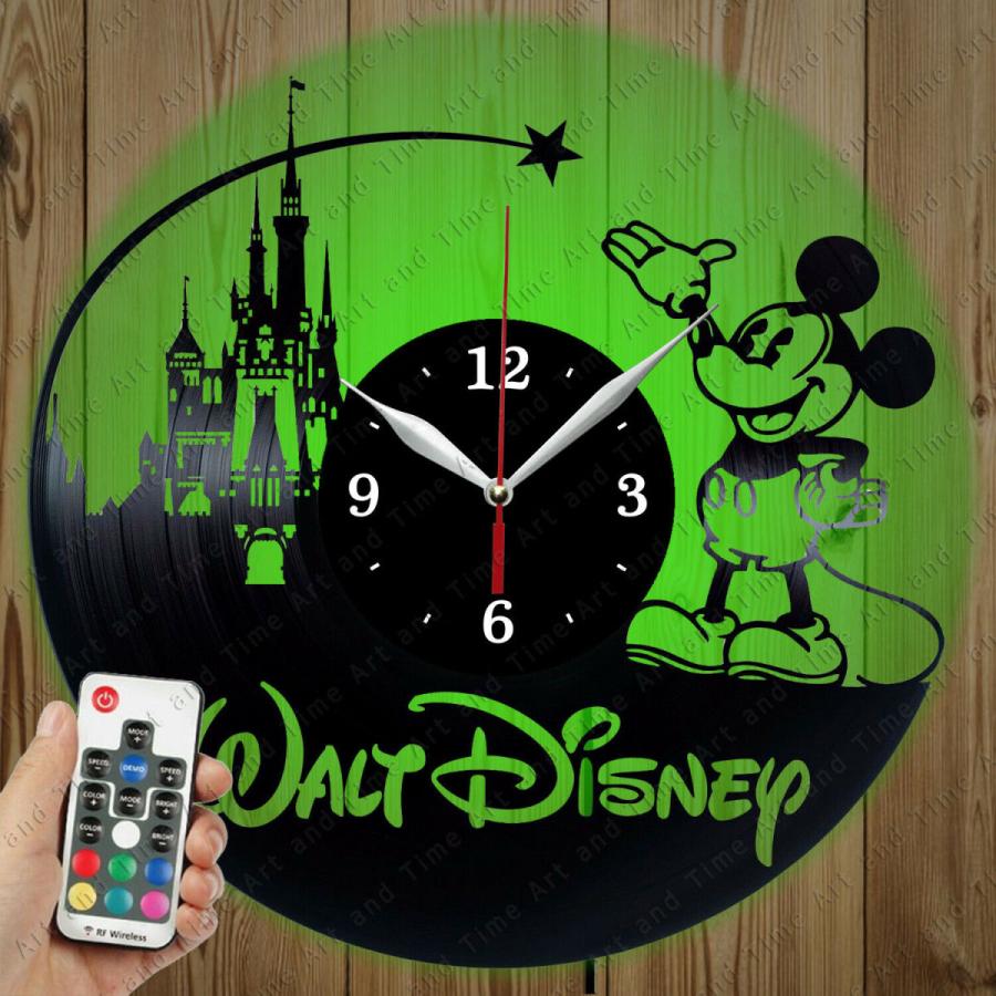 掛け時計 LED Vinyl Clock Walt Disney Wall Decor Art Original Gift 73 : 華商店 ...