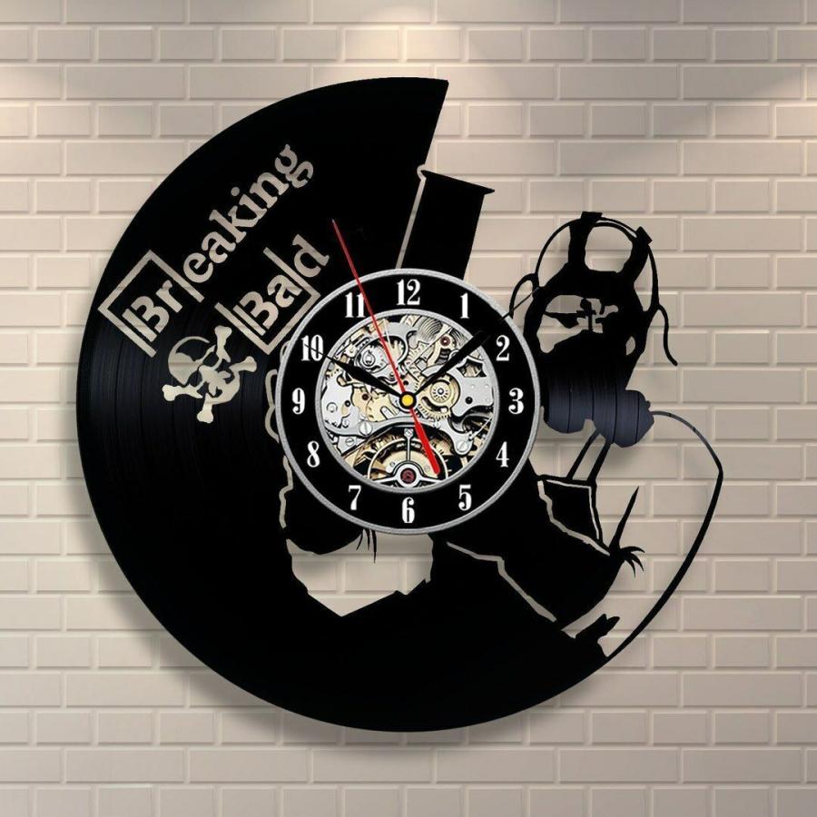 掛け時計 Breaking Bad Art Serial Decor Handmade Vinyl Record Wall Clock ...