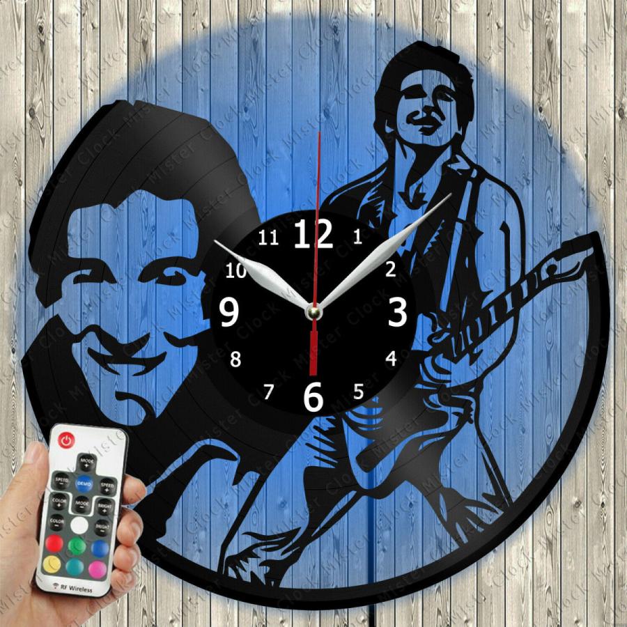 掛け時計 LED Clock Bruce Springsteen Light Vinyl Record Wall Clock2847 : 華 ...