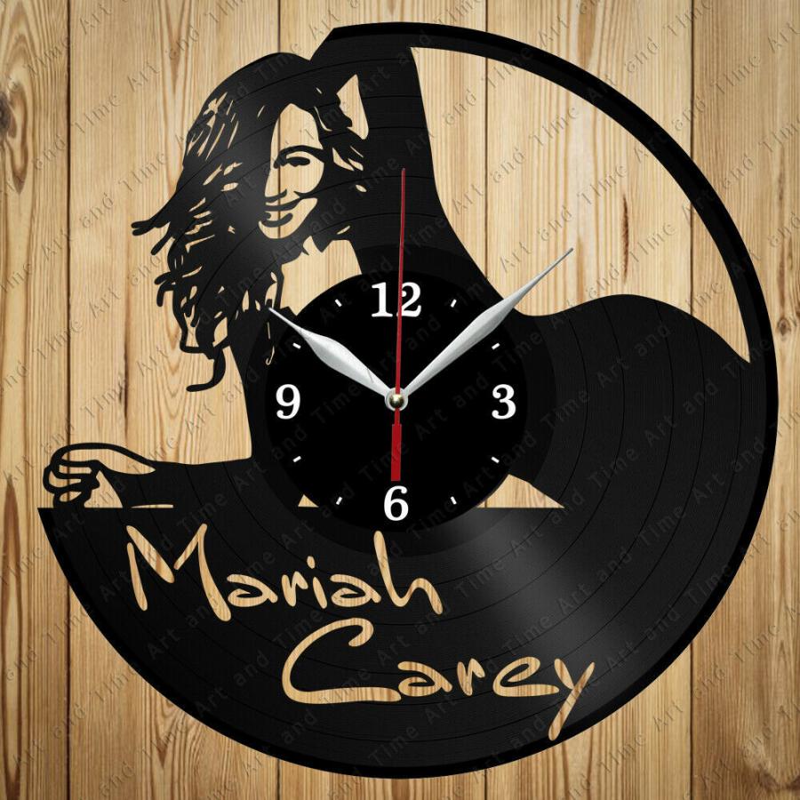 掛け時計 Vinyl Clock Mariah Carey Original Art Home Decor Handmade Gift ...