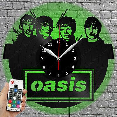 掛け時計 LED Clock Oasis Vinyl Record WallClock Led Light Wall 2049 : 華商店 ...