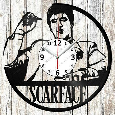 掛け時計 Scarface Tony Montana Vinyl Record Wall Clock Art Home Decor ...