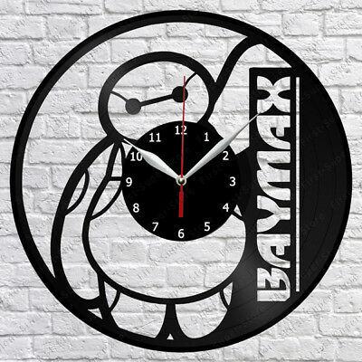掛け時計 Baymax Vinyl Record Wall Clock Fan Art Home Decor 12" 30cm 1509 ...