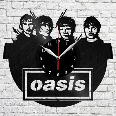 掛け時計 Oasis Vinyl Record Wall Clock Art Decor Original Gift 12'' 30cm ...