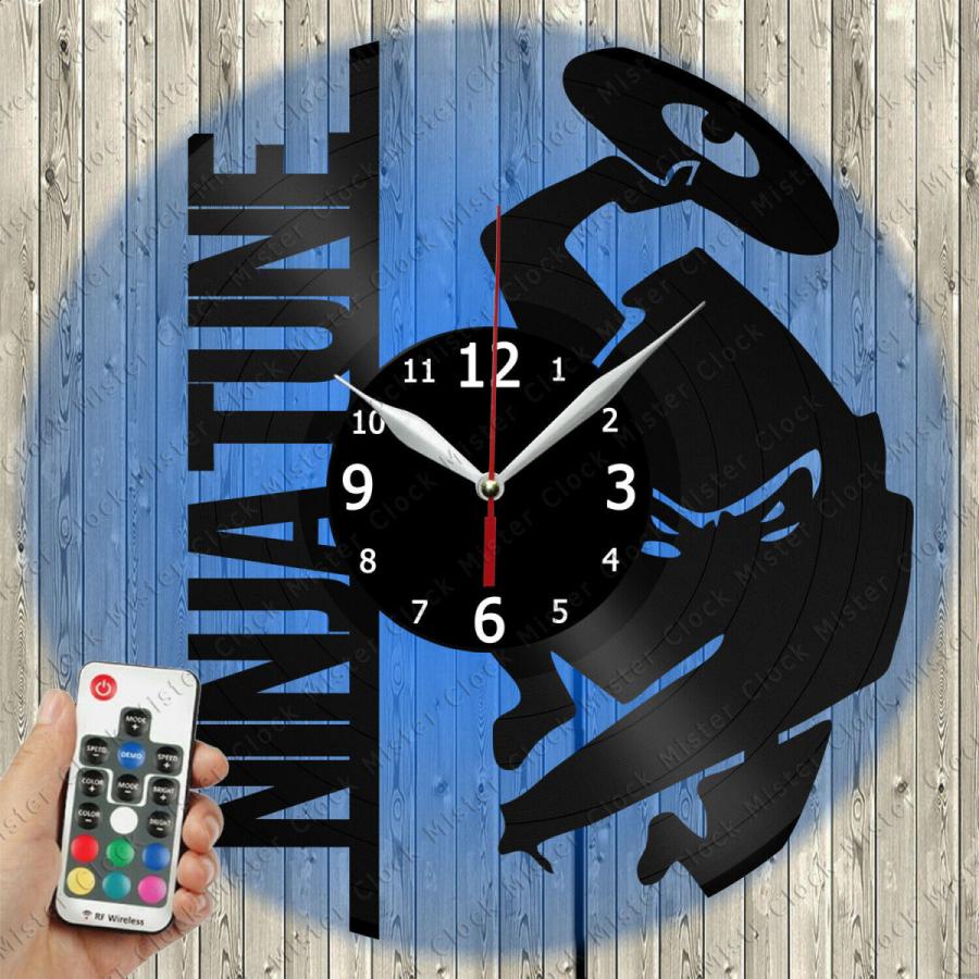 掛け時計 LED Clock Ninja Tune Light Vinyl Record Wall 3326 : 華商店 - 通販 ...