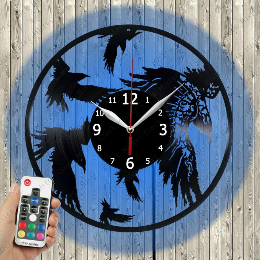 掛け時計 LED Clock Crow Light Vinyl Record Wall 301 : 華商店 - 通販 - Yahoo!ショッピング