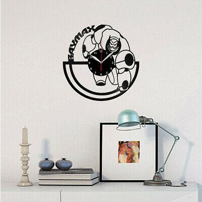 掛け時計 Baymax Vinyl Record Wall Clock Art Decor Original Gift 12'' 30cm ...