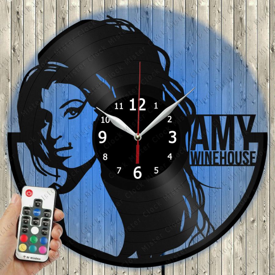 掛け時計 LED Vinyl Clock Amy Winehouse Light Record Wall 1020 : 華商店 - 通販 ...
