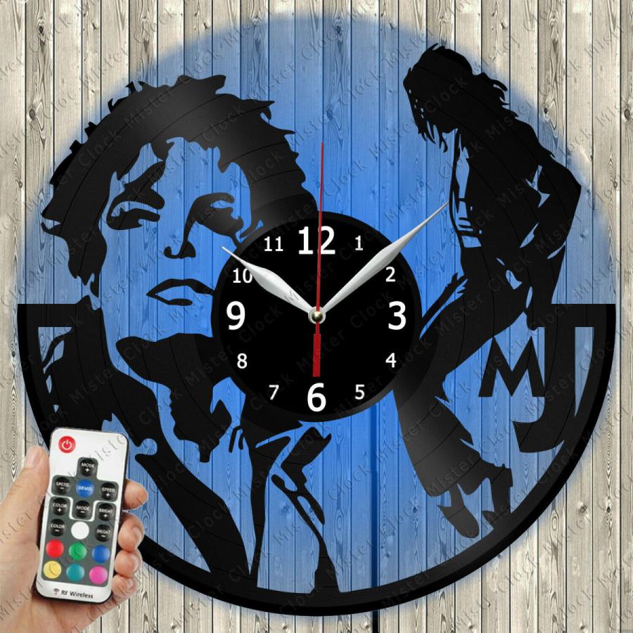 掛け時計 LED Clock Michael Jackson Light Vinyl Record Wall 1541 : 華商店 - 通販 ...