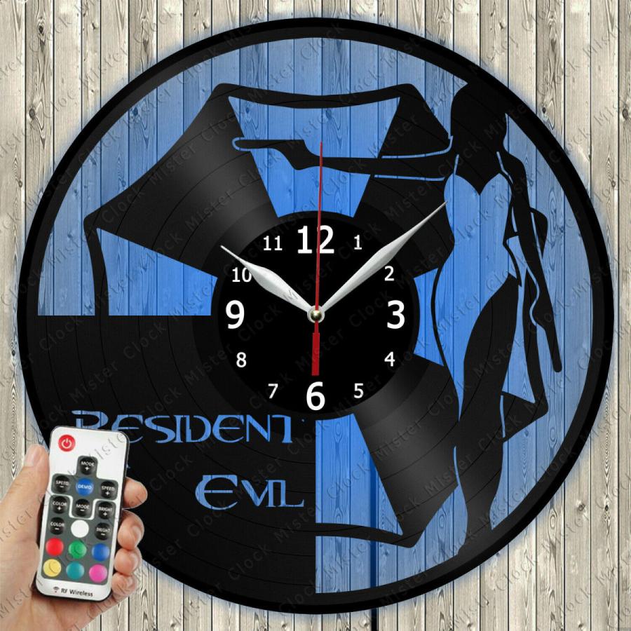 掛け時計 LED Clock Resident Evil Light Vinyl Record Wall 1294 : 華商店 - 通販 ...