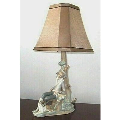 LLADRO リヤドロ SHEPHERD’S LAMP FIGURINE in PORCELAIN with shade - Made ...