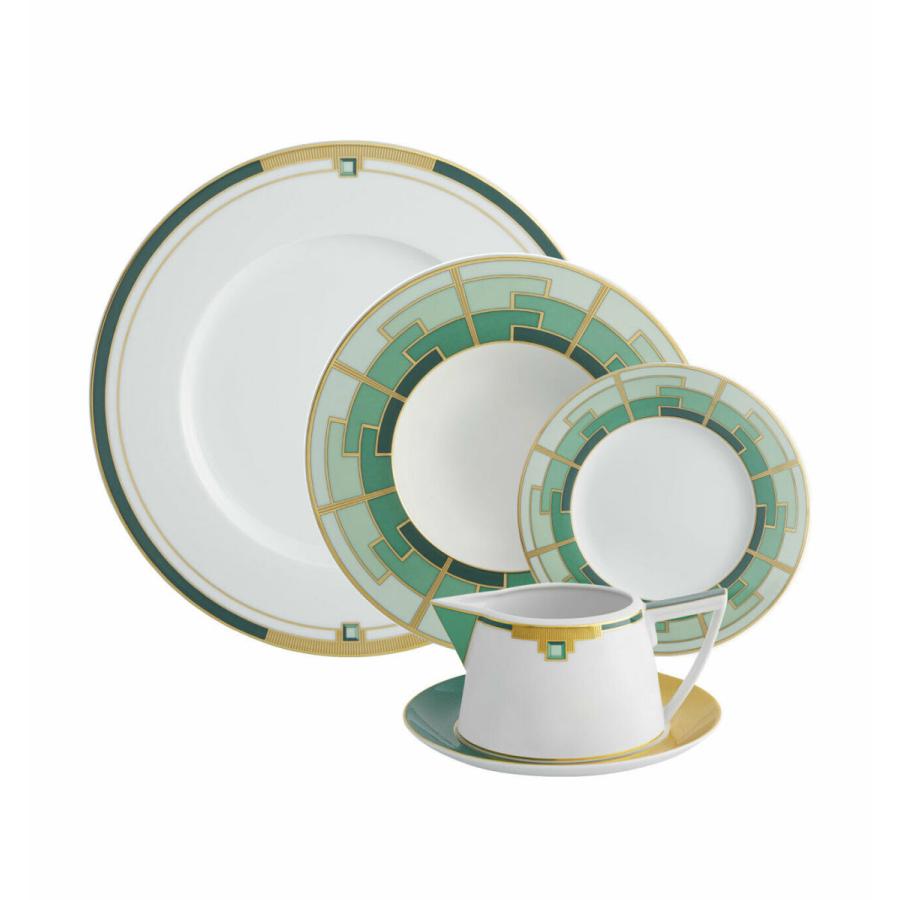 LLADRO リヤドロ Vista Alegre Portugal Porcelain EMERALD 68 PIECE DINNER SET 21122792 Brand New : 華商店 ...