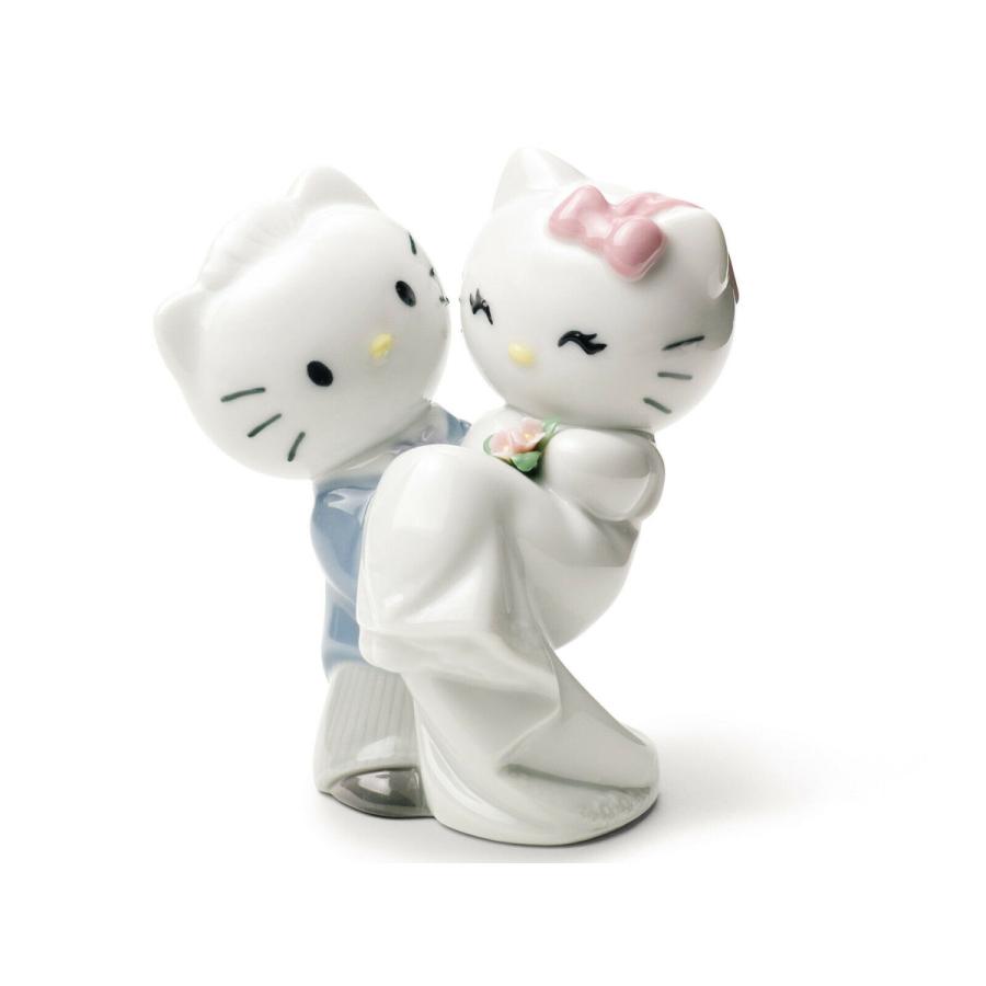 リヤドロ NEW NAO BY LLADRO HELLO KITTY GETS MARRIED #1662 BRAND NIB CUTE ...