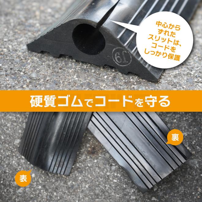 KIKAIYA コードプロテクター φ20mm×10M 幅95mm 高さ最大30mm ケーブルガード ケーブルプロテクター : kikaiya - 通販 - Yahoo!ショッピング