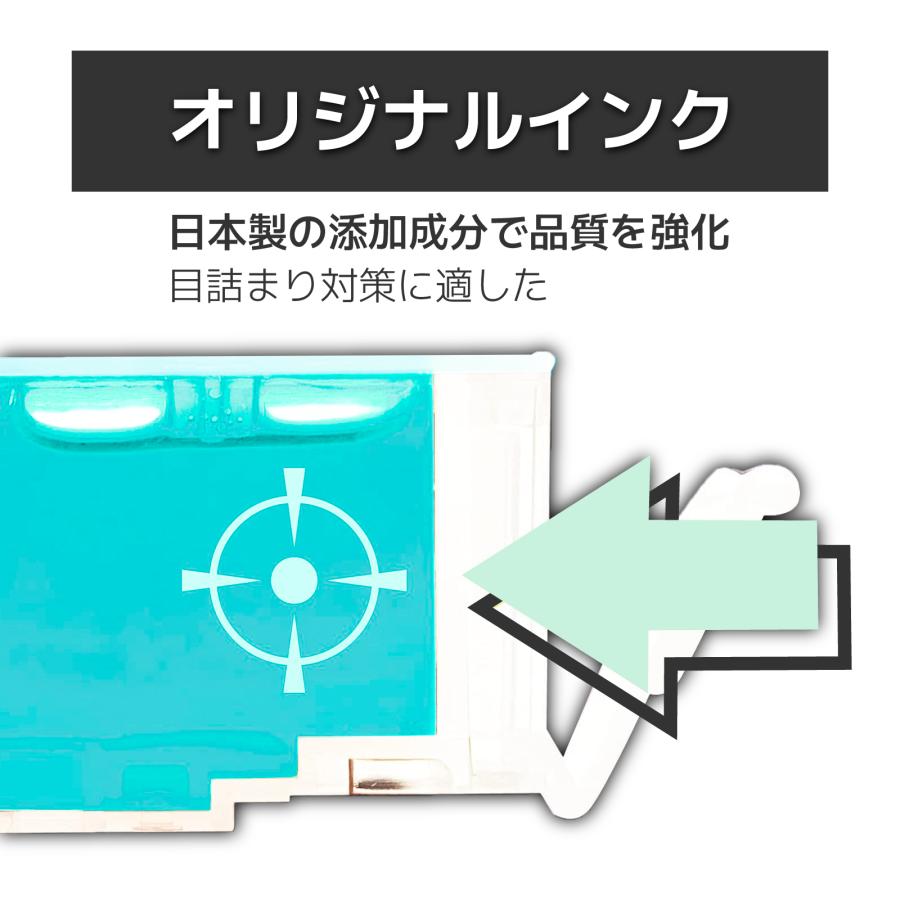 MED-4CL エプソン 用 インク メダマヤキ epson 対応 MED 4色+黒2本 合計6本セット Epson EW-056A EW-456A 大容量 : キキストア - 通販 ...