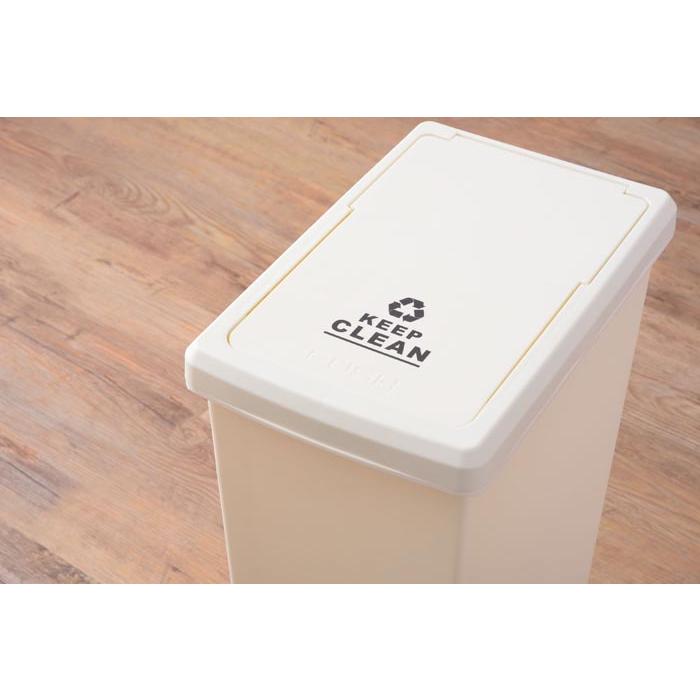 （送料無料）東谷 スライドペール30L ホワイト LFS-762WH 完成品 ダストボックス ゴミ箱 30L ダストボックス 屋外 屋内 キャスター付き ポリプロピレン ごみ箱 : lfs ...