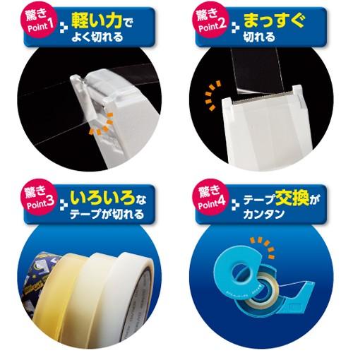 コクヨ テープカッター カルカット ハンディ 大巻き 白 T-SM200W : よろずやマルシェYahoo!ショッピング店 - 通販 - Yahoo!ショッピング