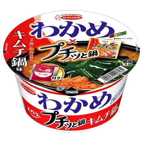 『賞味期限間近』『賞味期限：25.05.22』 わかめラーメン×プチッと鍋 キムチ鍋味 74g 12個 エースコック カップ麺 : よろずやマルシェYahoo!ショッピング店 - 通販 ...