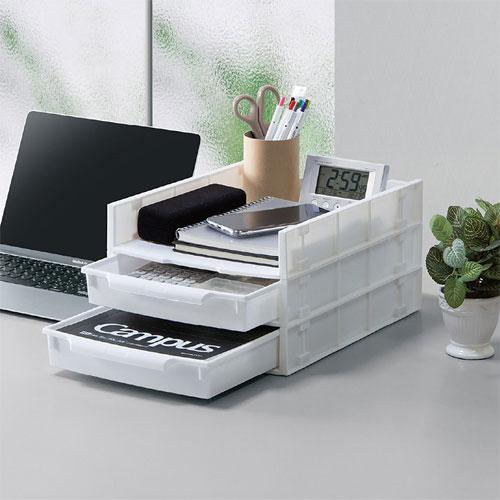 サナダ精工 デスクトップ A4ラック＆トレー 縦型 ホワイト 事務用品 デスク収納 収納 書類 小物 デスクまわり : よろずやマルシェYahoo!ショッピング店 - 通販 - Yahoo ...