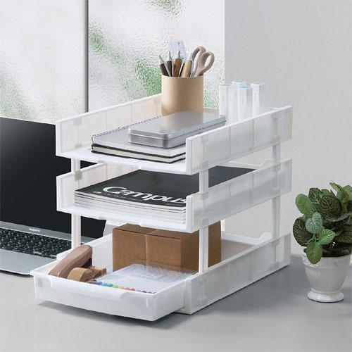 サナダ精工 デスクトップ A4ラック＆トレー 縦型 ホワイト 事務用品 デスク収納 収納 書類 小物 デスクまわり : よろずやマルシェYahoo!ショッピング店 - 通販 - Yahoo ...