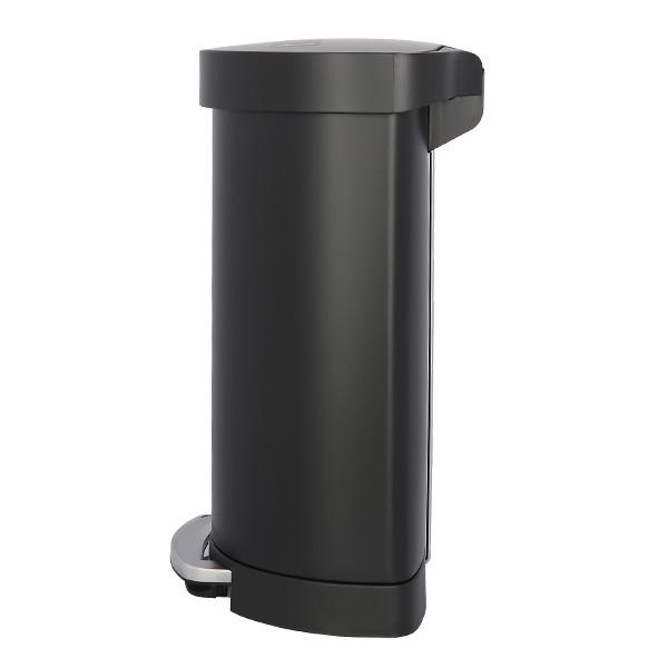 simplehuman Simplehuman ゴミ箱 セミラウンド ステップカン 45L マットブラック CW2099 ごみ箱 ダスト ...