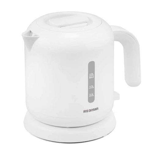 アイリスオーヤマ 電気ケトル ベーシックタイプ 0.8L ホワイト IKEB-800-W : よろずやマルシェYahoo!ショッピング店 - 通販 - Yahoo!ショッピング