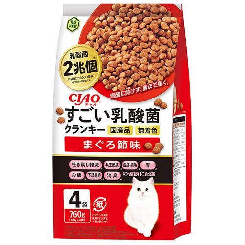 いなばペットフード 『ポイント10倍』いなば CIAO すごい乳酸菌 クランキー まぐろ節味 4袋入 8個 P-301 : よろずやマルシェYahoo!ショッピング店 - 通販 - Yahoo ...