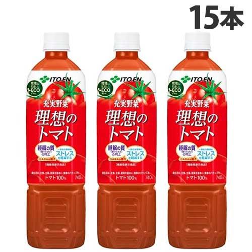 伊藤園 充実野菜 理想のトマト 740g×15本 野菜ジュース 野菜飲料 トマト トマトジュース トマト飲料 ペットボトル飲料 : よろずやマルシェYahoo!ショッピング店 - 通販 ...