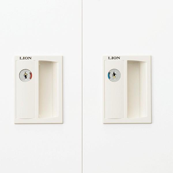 『代引不可』ライオン事務器 ロッカー ロカーナ 1人用 内筒交換錠 W450×D515×H1790mm ホワイト LOC-A11-01WK ...