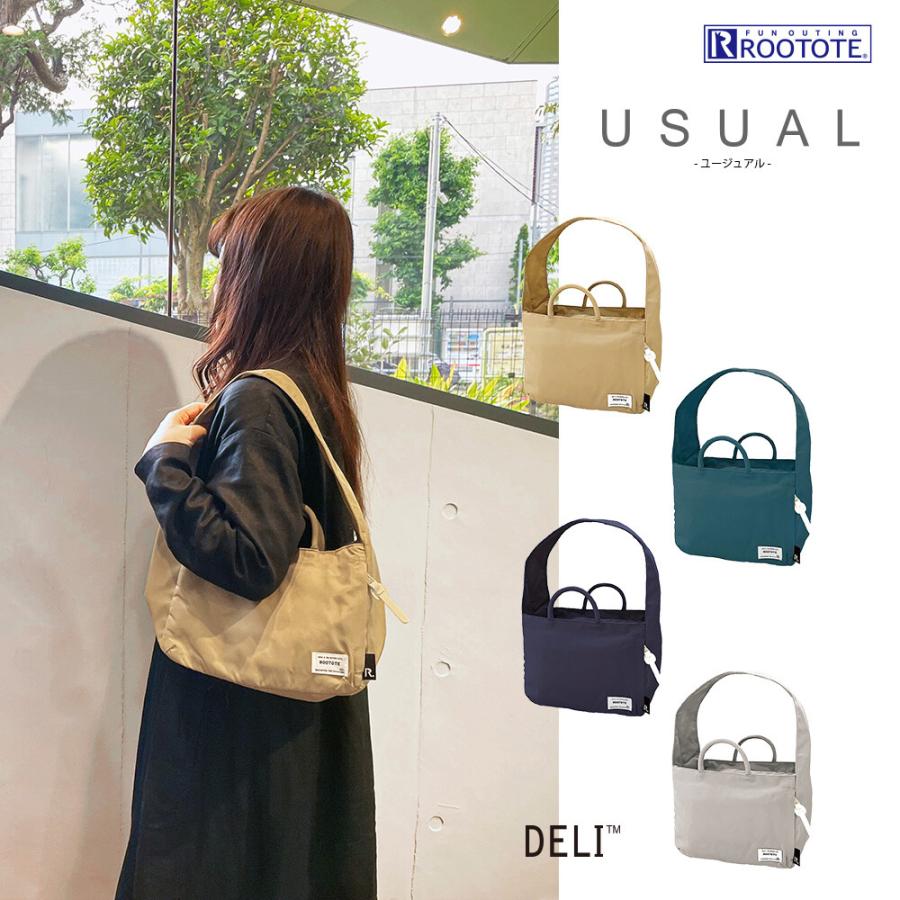 ROOTOTE ルートート 2023年新作 トートバッグ おしゃれ 可愛い ショルダー 2way 手持ち 肩掛け DELI デリトートバッグ SC.DELI デリ.USUAL ユージュアル-A ...