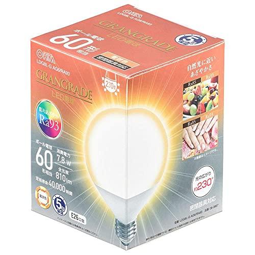 オーム(OHM) 電機 LED電球 ボール電球形 E26 60形相当 電球色 LDG8L-G AG6/RA93 06-3867 : Mabyco - 通販 - Yahoo!ショッピング