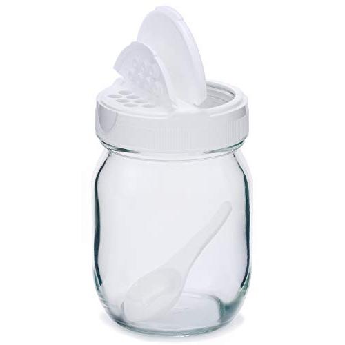 星硝(Seisho) セラーメイト 保存 瓶 2Way ボトル 粉ふり 調味料入れ ガラス 容器 320ml スプーン付 日本製 228168 : Mabyco - 通販 - Yahoo!ショッピング