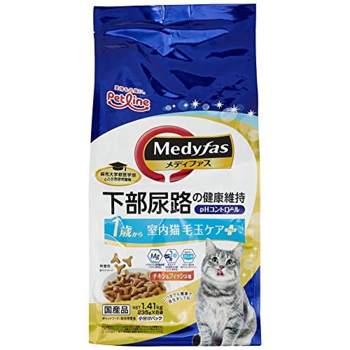 メディファス キャットフード 室内猫 毛玉ケアプラス 1歳から チキン&フィッシュ味 1.41kg(235g×6個袋) : Mabyco - 通販 - Yahoo!ショッピング