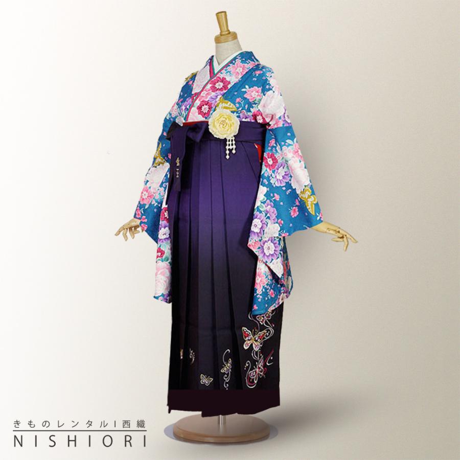 NISHIORI 二尺袖着物 袴 レンタル商品 貸衣装 Mサイズ HANAE MORI 森