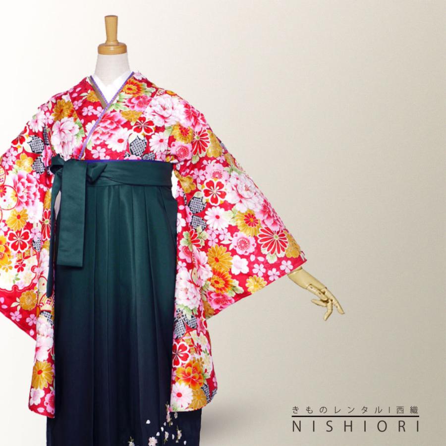 二尺袖 着物 袴 レンタル 貸衣装 Sサイズ Mサイズ Lサイズ 小学生 対応可 黒 赤 藤 緑 ブーツ選択可 NISHIORI 二尺袖 着物 袴 レンタル商品 貸衣装 Sサイズ Mサイズ L