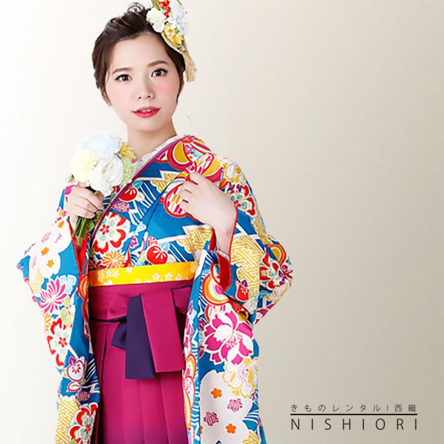 NISHIORI 和遊日 二尺袖 着物 袴 レンタル商品 貸衣装 Sサイズ