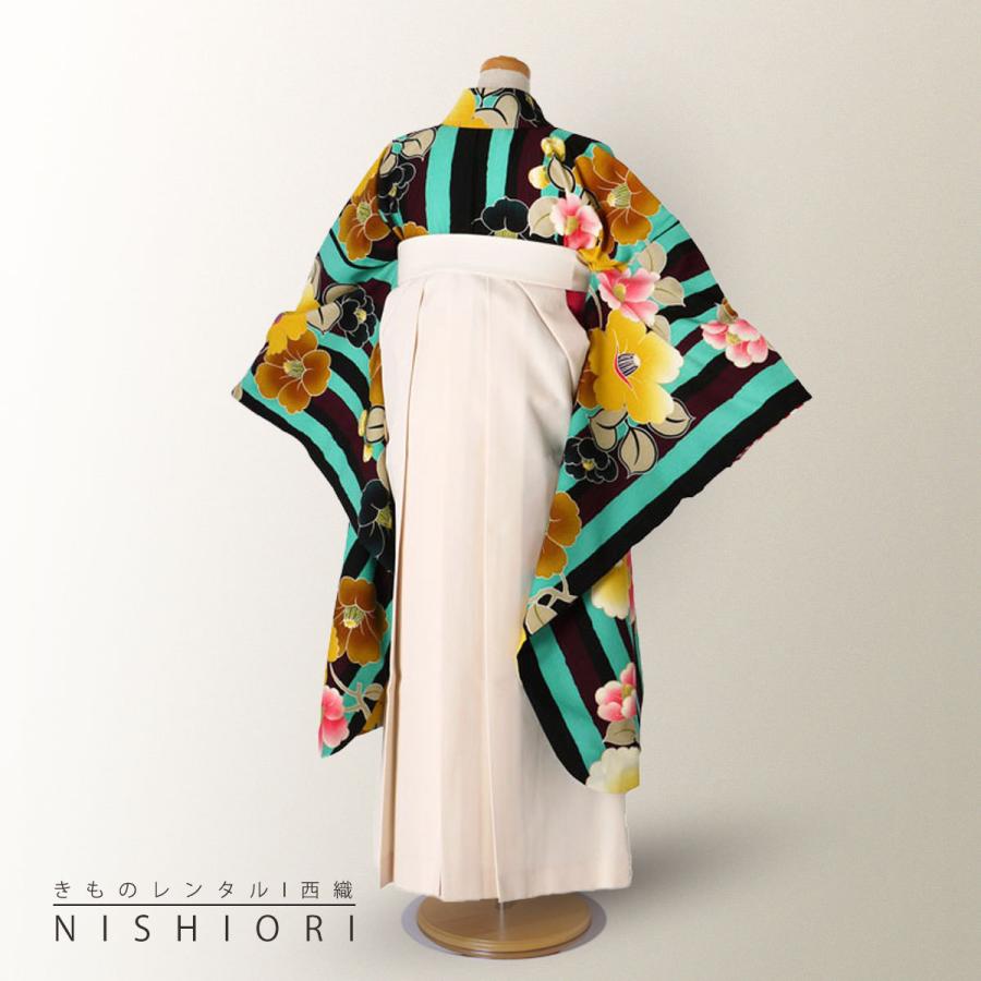 NISHIORI ジュニア 二尺袖 着物 袴 レンタル商品 紅一点 ブランド 往復