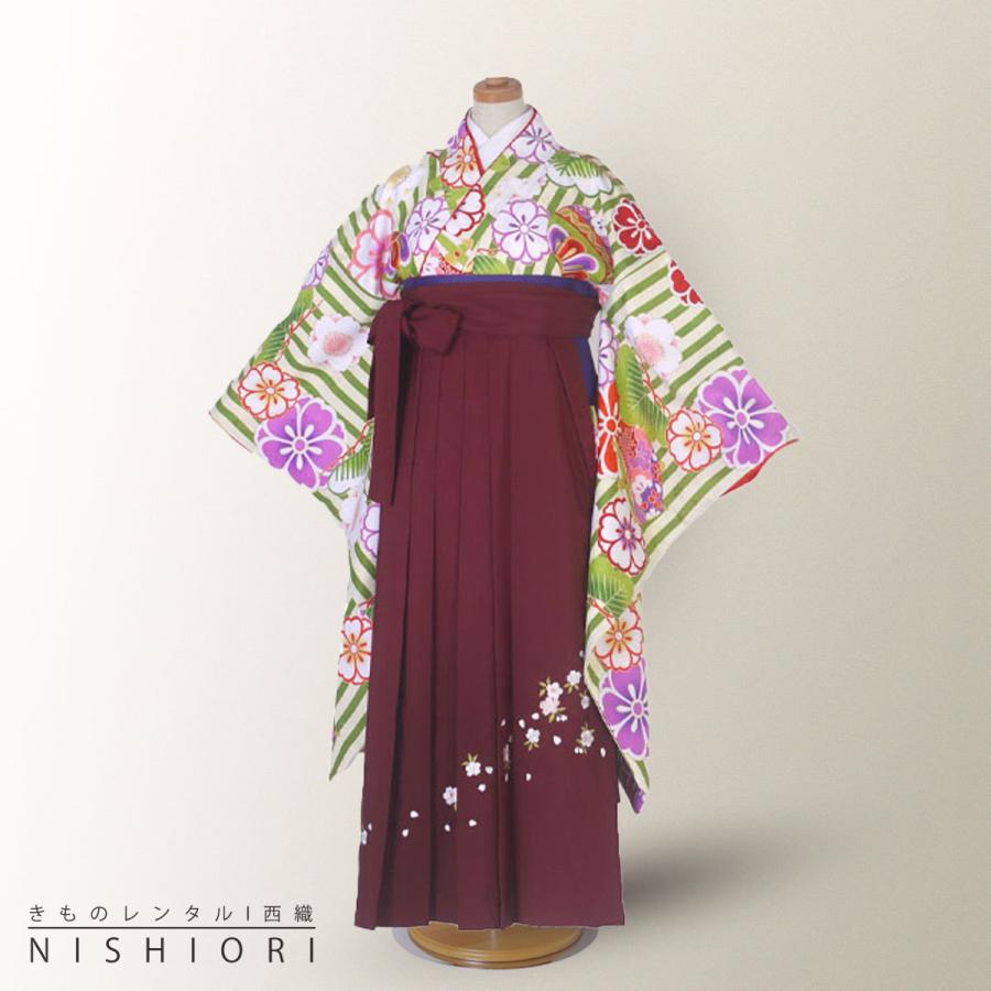 NISHIORI 卒業式 二尺袖 ジュニア 着物 レンタル商品 袴 往復送料無料