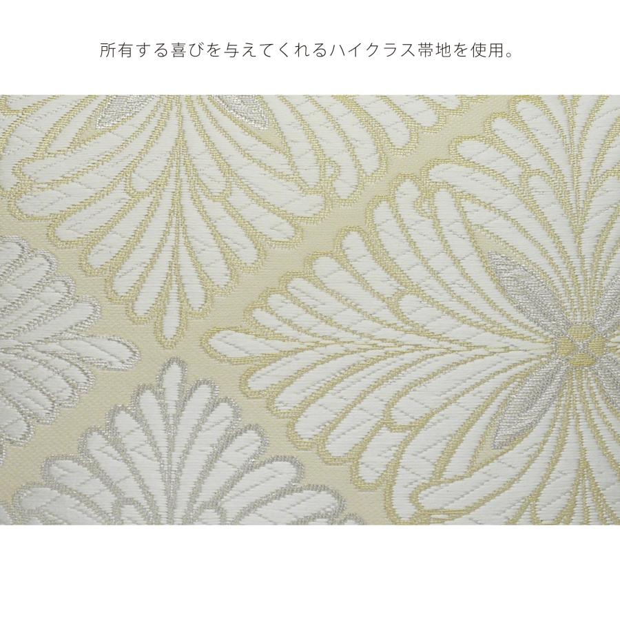 NISHIORI ZULEN パールトーン加工 フォーマル 高級 正絹帯地 草履