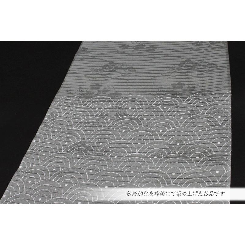 帯揚げ 夏物 正絹 グレー 灰色 青海波 桔梗 撫子 萩 モダン 新品 上品 フォーマル 未使用品 お洒落着 和装 着物 k2563 : 着物ちどり - 通販 - Yahoo!ショッピング