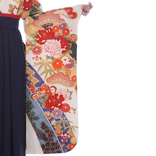 卒業式 袴 振袖 レンタル 大学生 専門学校 女子 セット モダン レトロ mhfg_228 ホワイト 濃紺 : mhfg-228 : きものカンパニー Yahoo!店 - 通販 ...