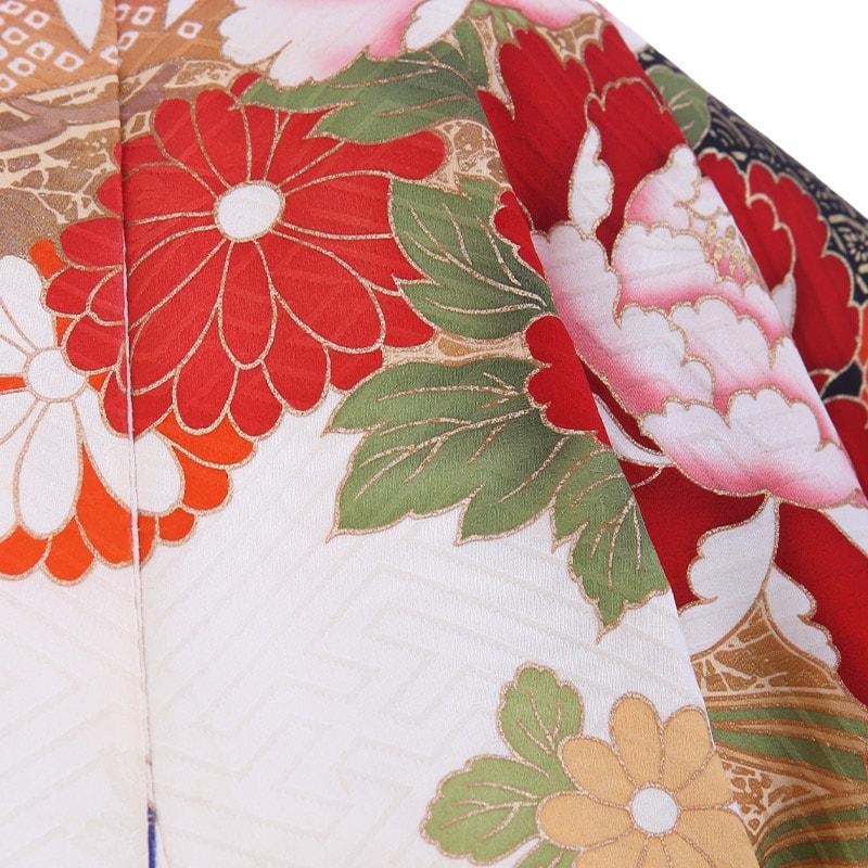 卒業式 袴 振袖 レンタル 大学生 専門学校 女子 セット モダン レトロ mhfg_228 ホワイト 濃紺 : mhfg-228 : きものカンパニー Yahoo!店 - 通販 ...